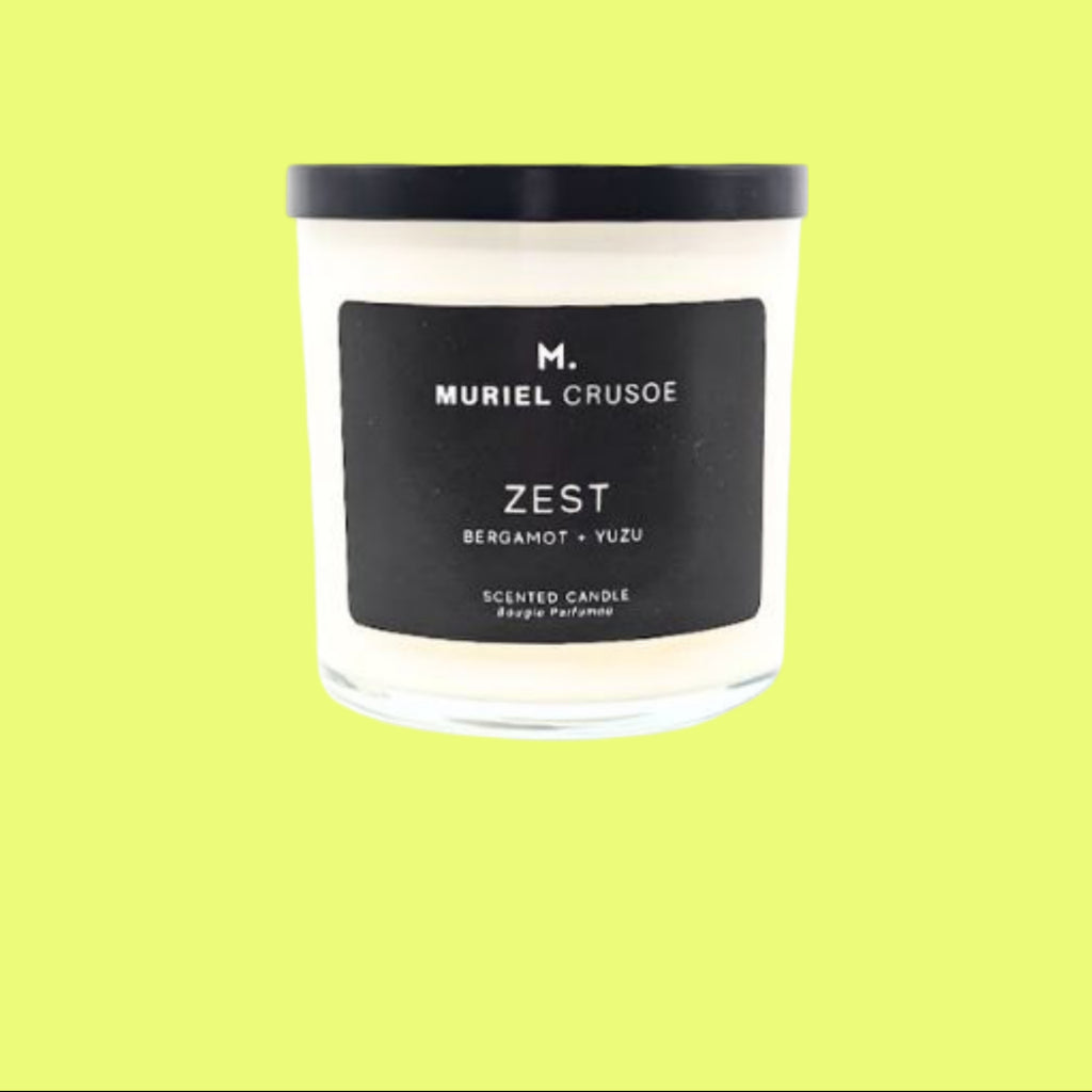 ZEST, Citrus, Bergamot, Candle, Muriel Crusoe – MURIEL CRUSOE BODYCARE